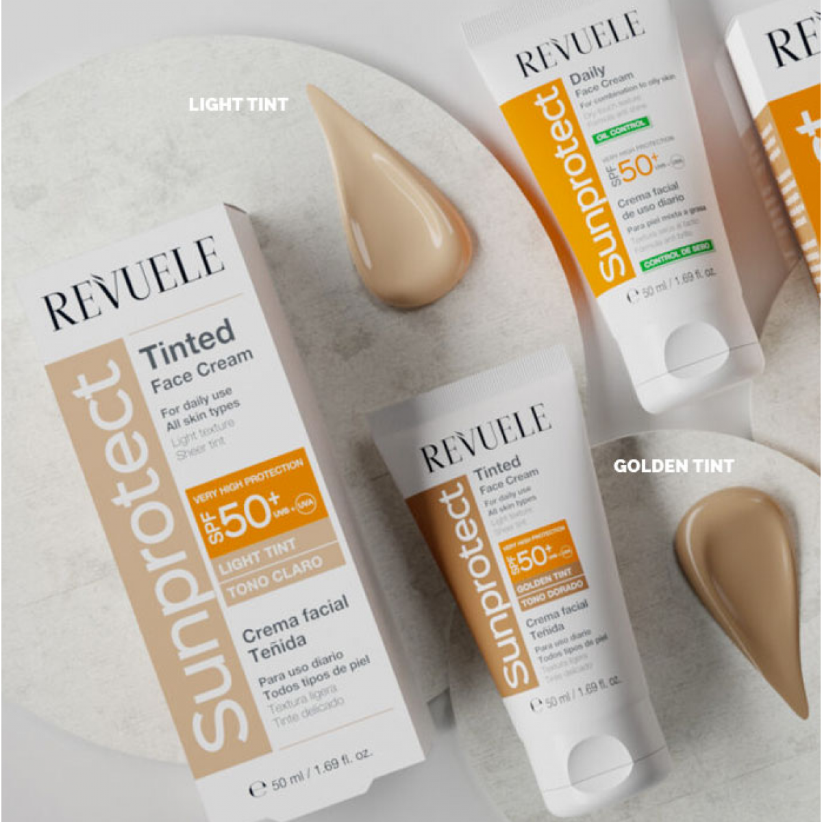 Крем для обличчя тонуючий Revuele Sunprotect Tinted Face Cream SPF50 ...